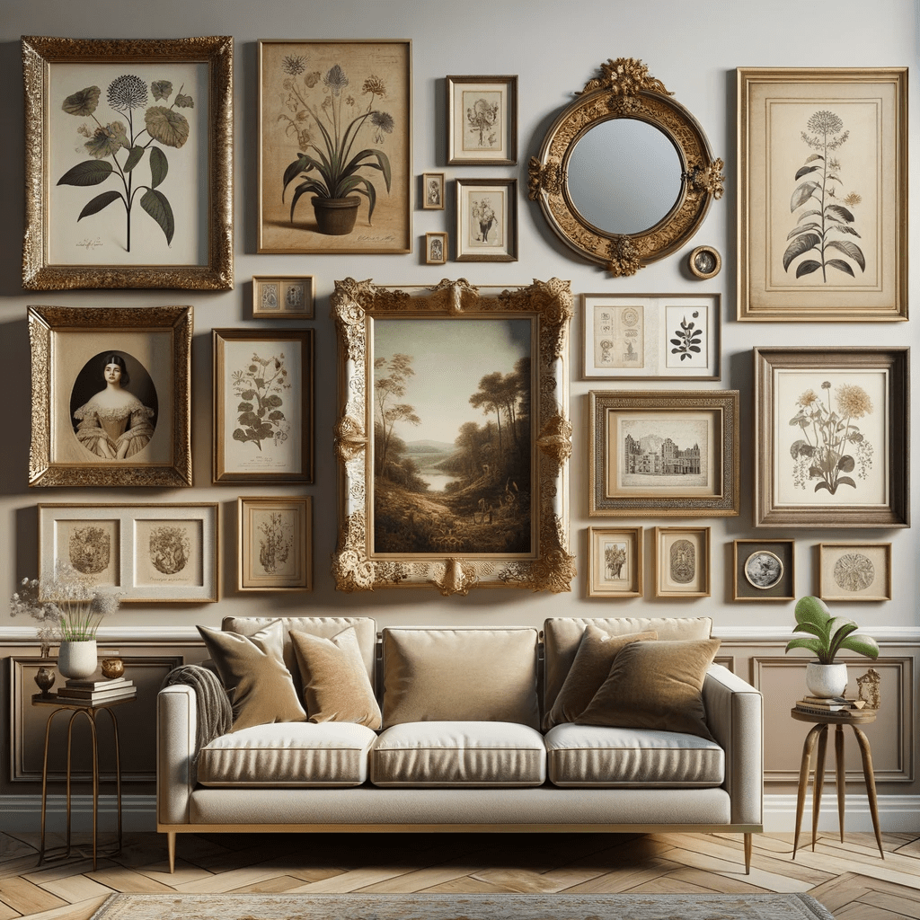 Vintage interior design tips for creating a gallery wall at home – The ...