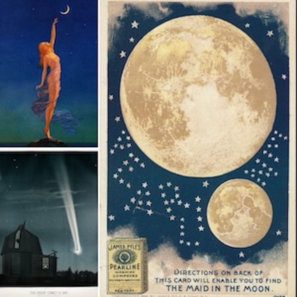 Historical Selenography Art Prints | Vintage Lunar Maps | Museum Giclée ...